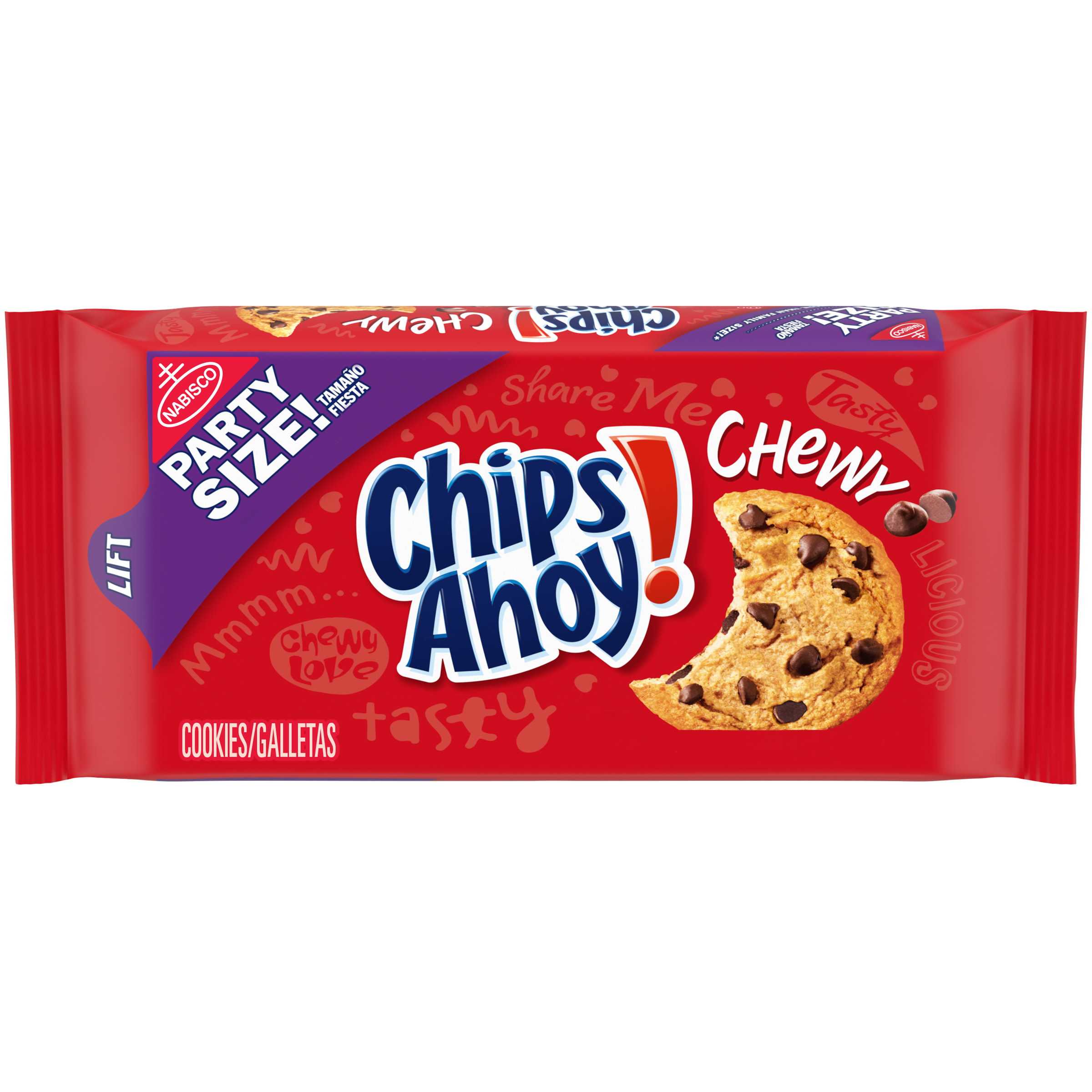 CHIPS AHOY! Chewy Red Velvet Cookie, Cream Cheese Flavored Chips, No ...