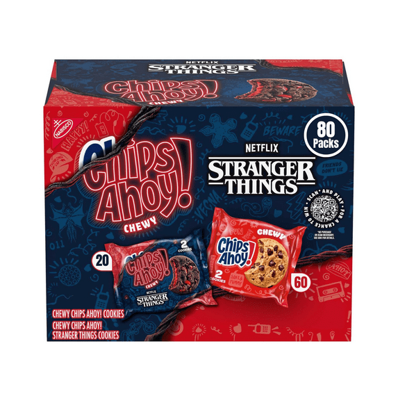 CHIPS AHOY! Chewy & Stranger Things Cookies Variety Pack, 80 Count - Walmart.com