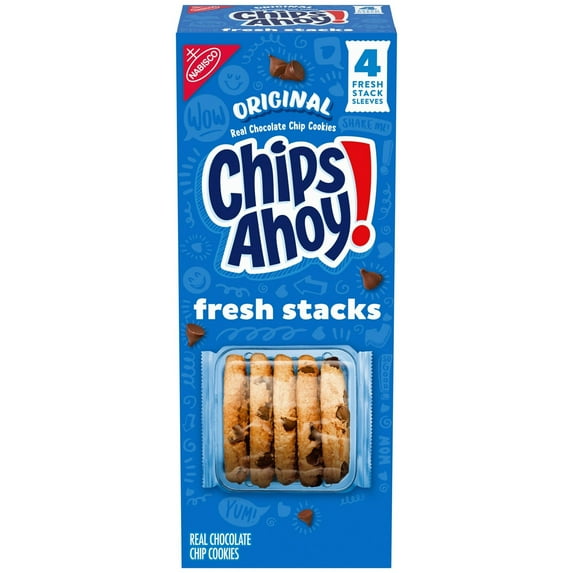 CHIPS AHOY! Fresh Stacks Chocolate Chip Cookies, Travel Snacks, 7.76 oz ...