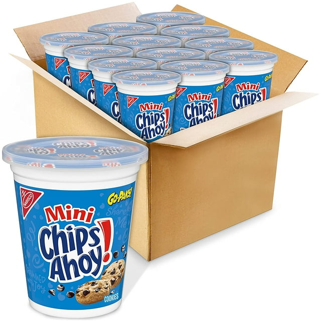 CHIPS AHOY! Mini Original Chocolate Chip Cookies Go-Paks 12 - 3.5 oz ...