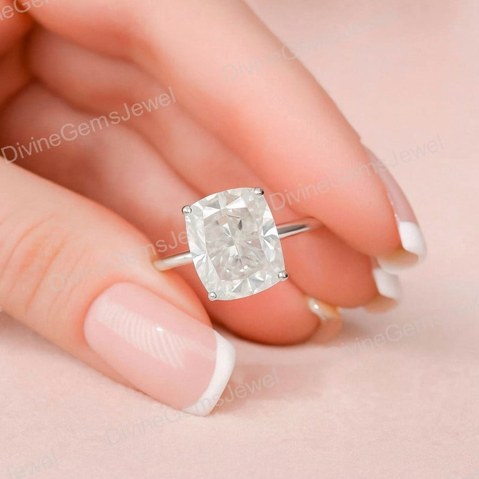 CHIRAGEMSJEWELS Yellow Gold Plated Travel Ring, Dainty Solitaire ...