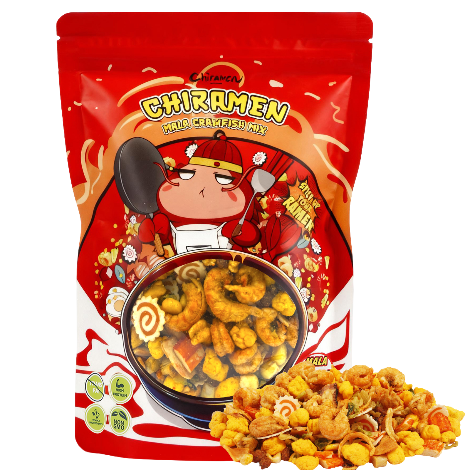 Chiramen Mala Crawfish Mix Ramen Toppings - Walmart.com