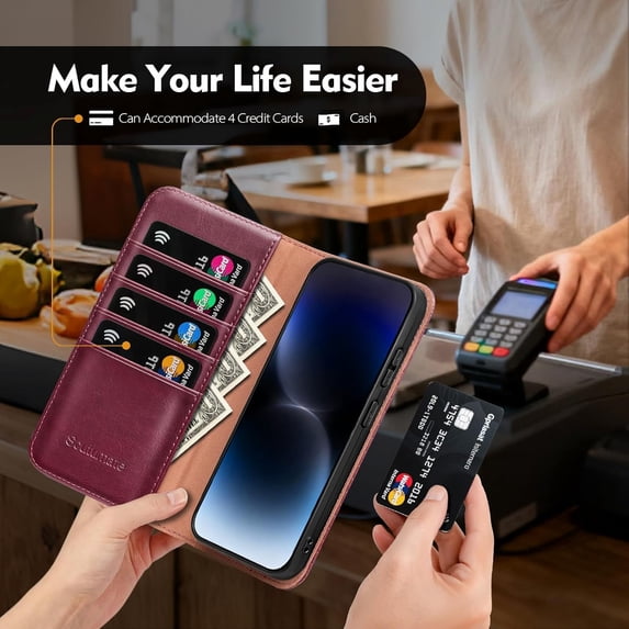CHISHZL-Compatible with Samsung Galaxy S25 Case Wallet with Card Holder ...