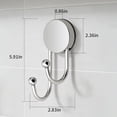 CHISHZL-Shower Hooks for Inside Shower, 15 Lbs Load Capacity,Towel ...