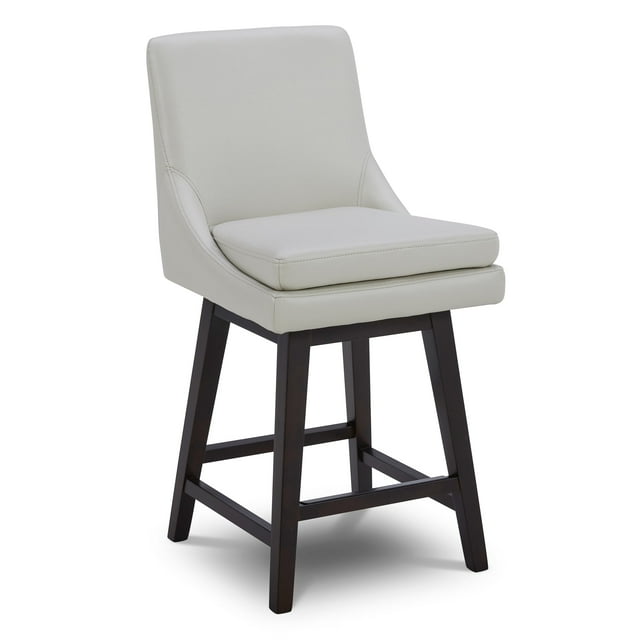 CHITA 26 inch Bar Stools, Swivel Counter Height with Fabric Upholstery ...