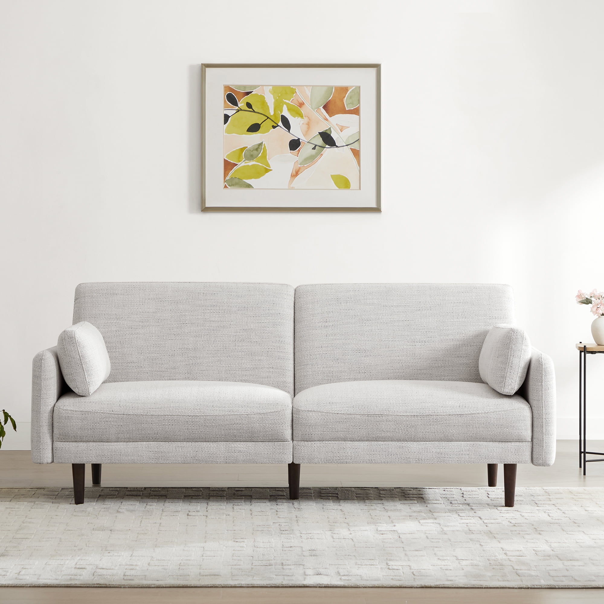 CHITA Mid-Century Modern Sofa, Fabric Couch for Living Room with Solid ...