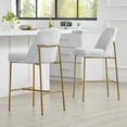 CHITA 27 inch Modern Counter Height Bar Stool Set of 2, with Back ...