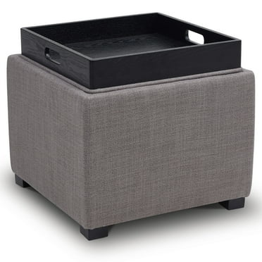 Sorbus Foldable and Collapsible Fabric Storage Ottoman with Lid Cover ...