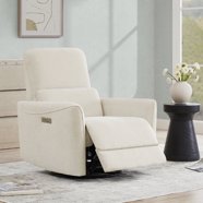 Ketaiyou Large Power Swivel Rocker Recliner with Massage and Heat, USB ...