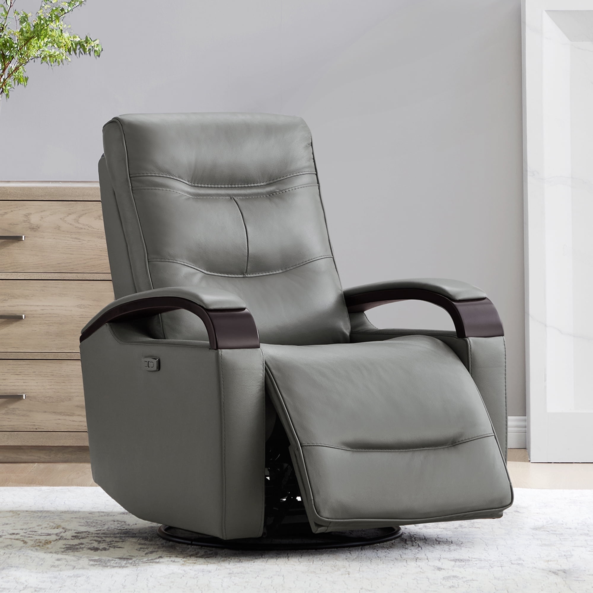 CHITA Power Swivel Glider Rocker Recliner, Push Back Rocking, USB ...