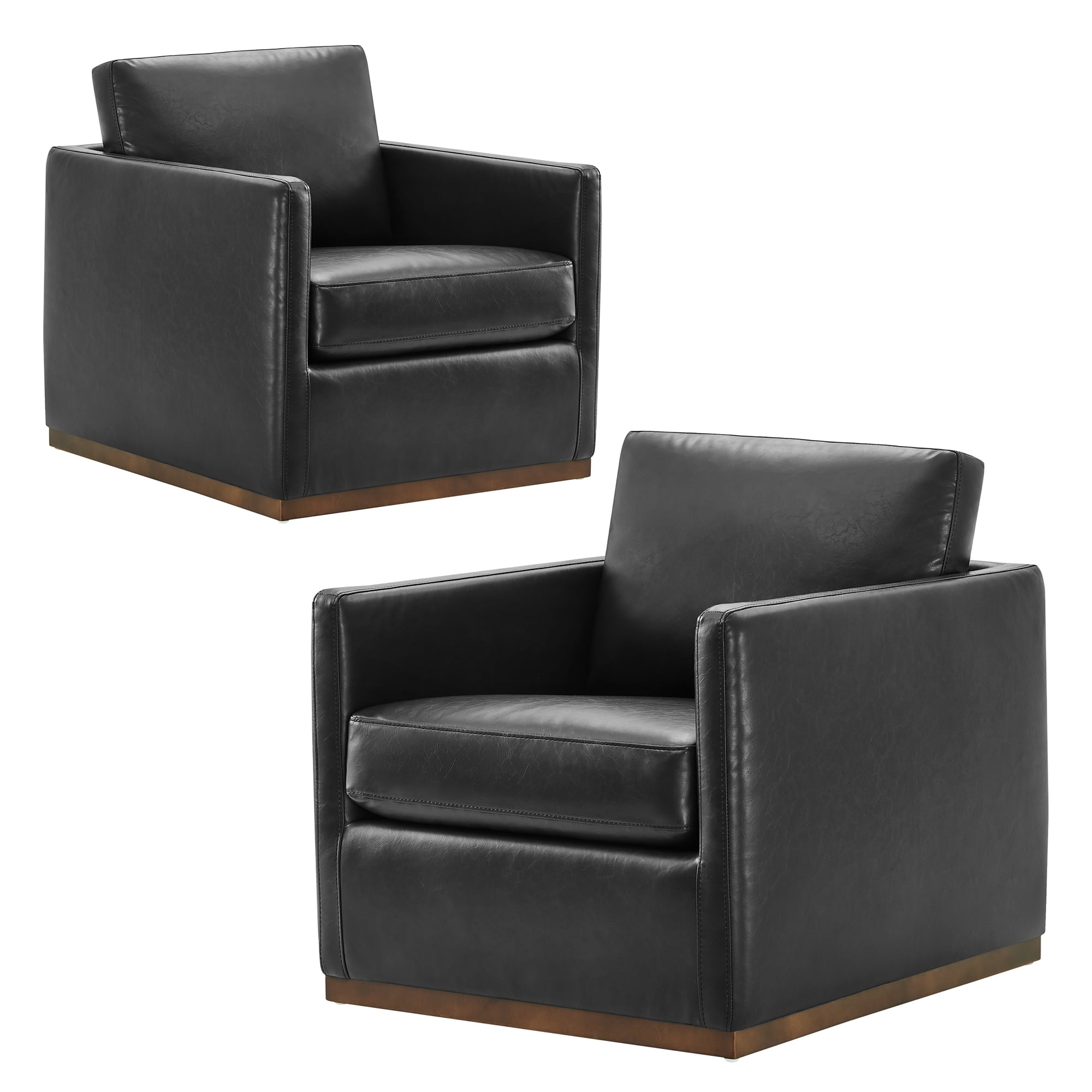 CHITA Swivel Accent Chairs Set of 2 for Living Room, Comfortable Arm ...