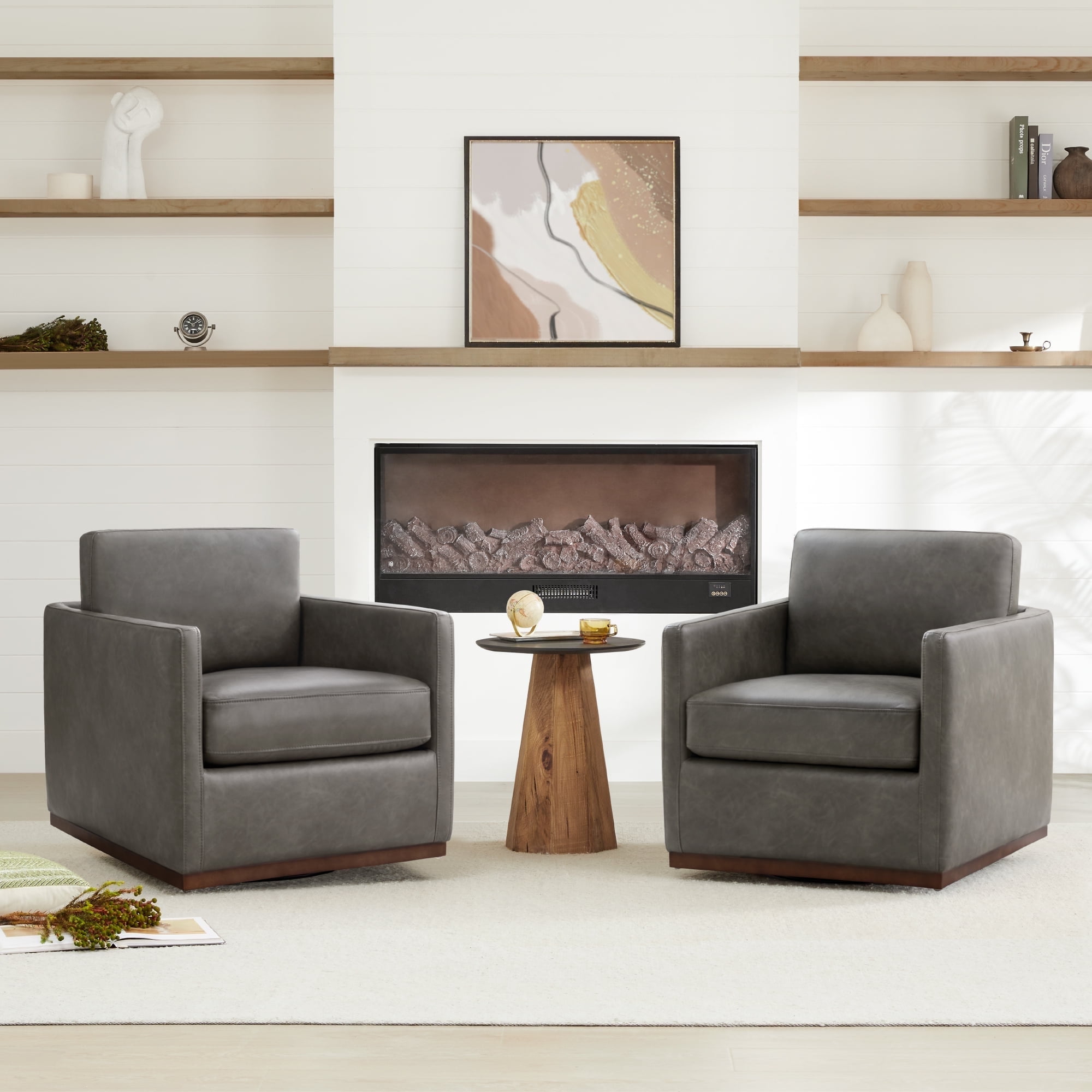 CHITA Swivel Accent Chairs for Living Room, Comfortable Arm Chairs for ...