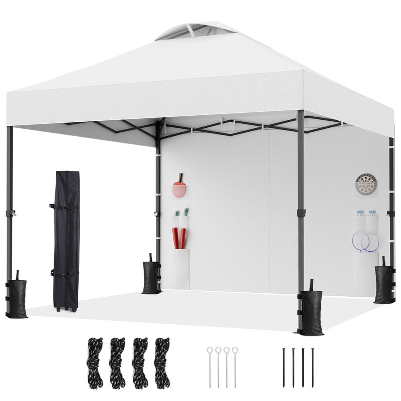 CHITOOMA 10 x 10ft Pop up Canopy Tent, Instant Outdoor Shelter Easy ...
