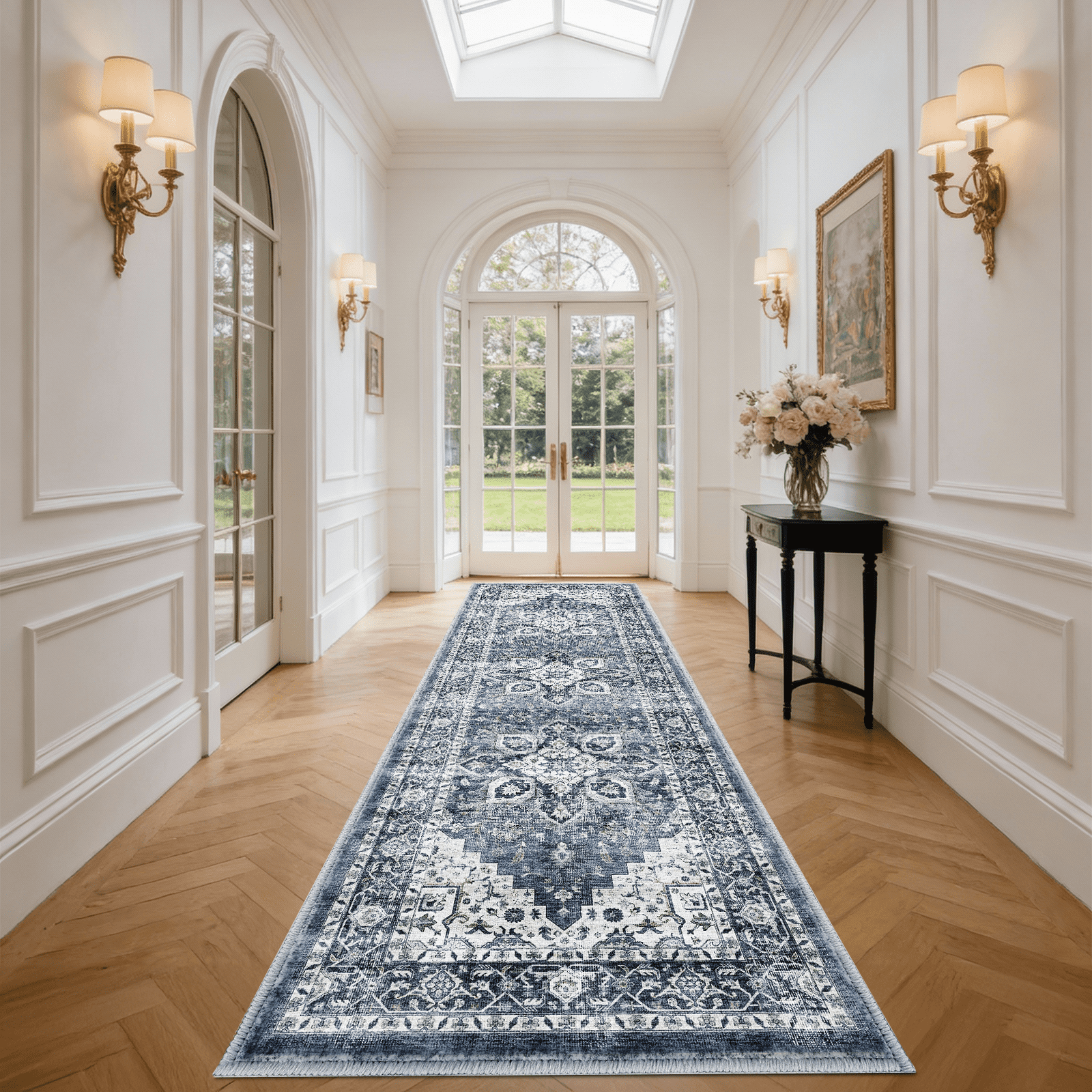 CHITOOMA 2.6'x10' Runner Rug, Machine Washable Rugs for Kitchen ...