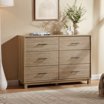 ACME Antares 9-Drawer Rectangular Wooden Dresser in Light Gray Oak ...