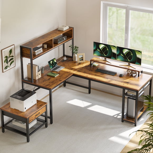 Metal Computer Desk Printer Shelf