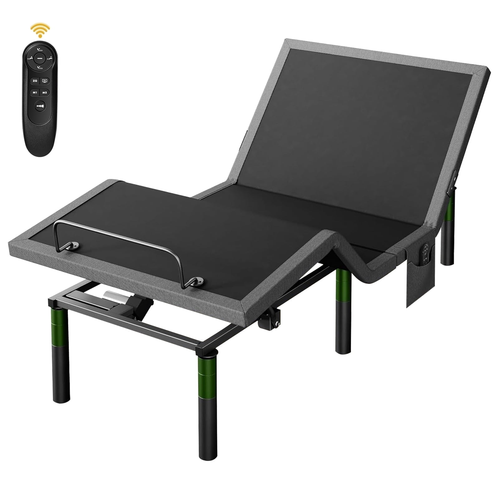 CHITOOMA Electric Adjustable Bed Frame Twin XL with Wireless Remote ...