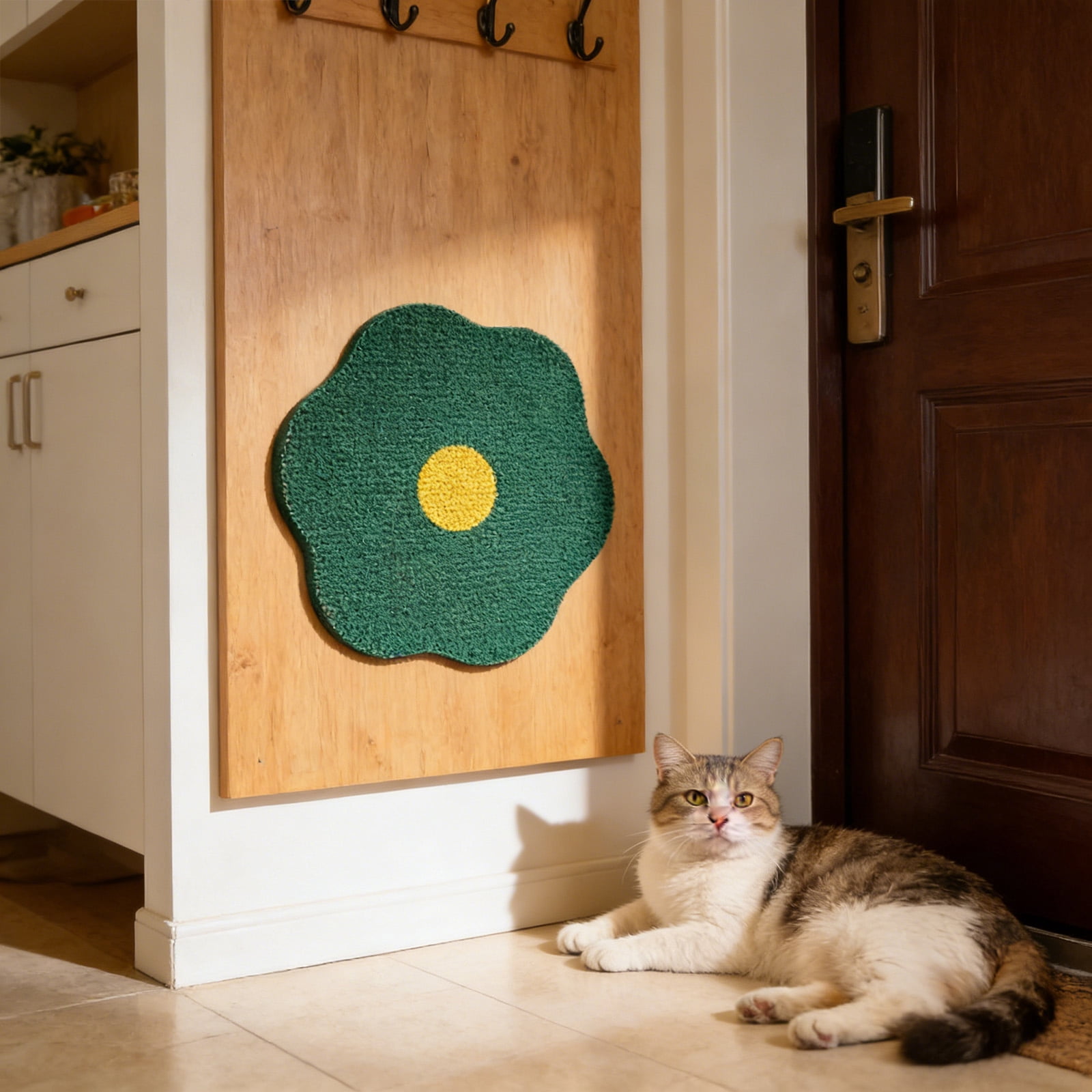CHIUNL Flower Scratching Pad for Cats, Hanging Wall Mounted Cat ...