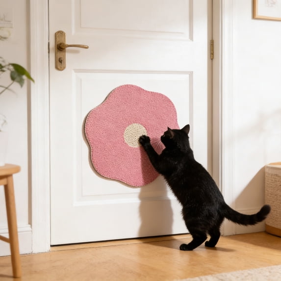 CHIUNL Flower Scratching Pad for Cats, Hanging Wall Mounted Cat ...