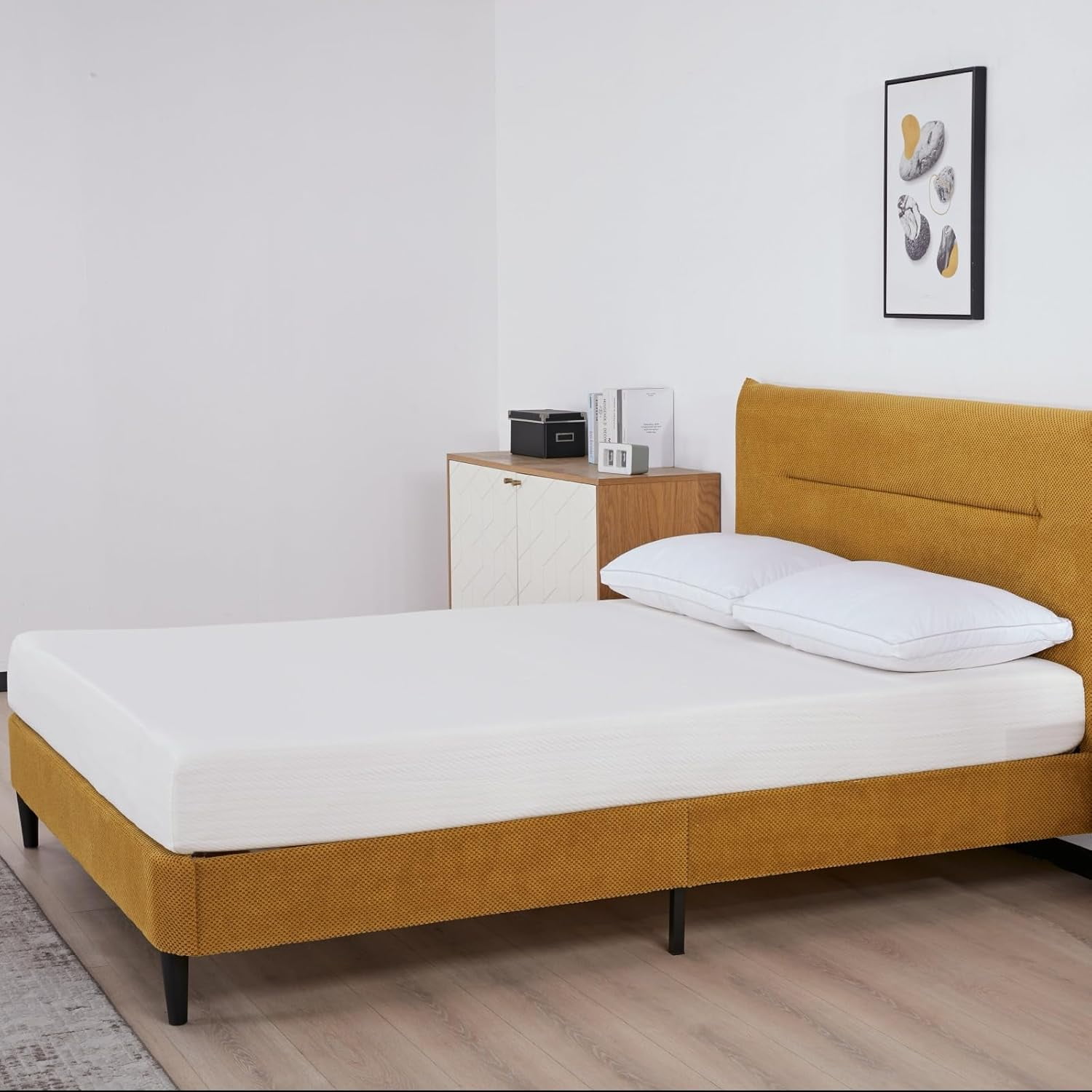 CHIUSNOOZE 6 Inch Queen Size Mattress, Cooling Gel Memory Foam,Medium ...