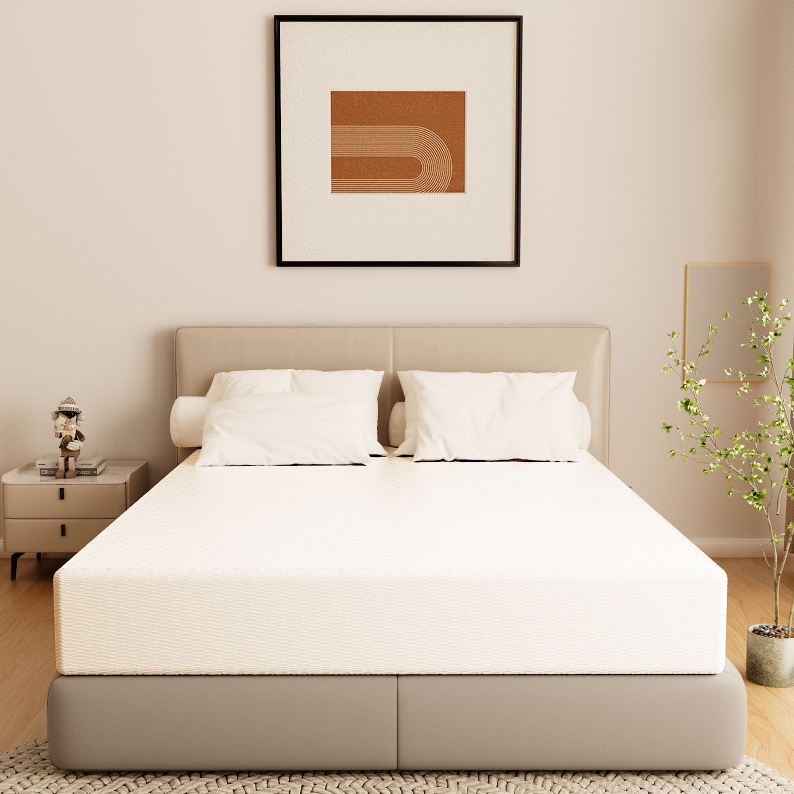 CHIUSNOOZE 8 Inch Queen Mattress, Cooling Gel Memory Foam,Medium Firm ...