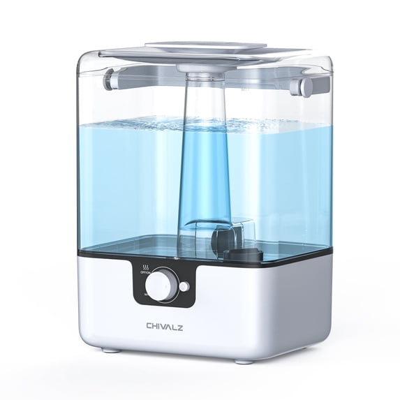 CHIVALZ Humidifier for Room, 6L Cool Mist Top-Fill Humidifiers with ...
