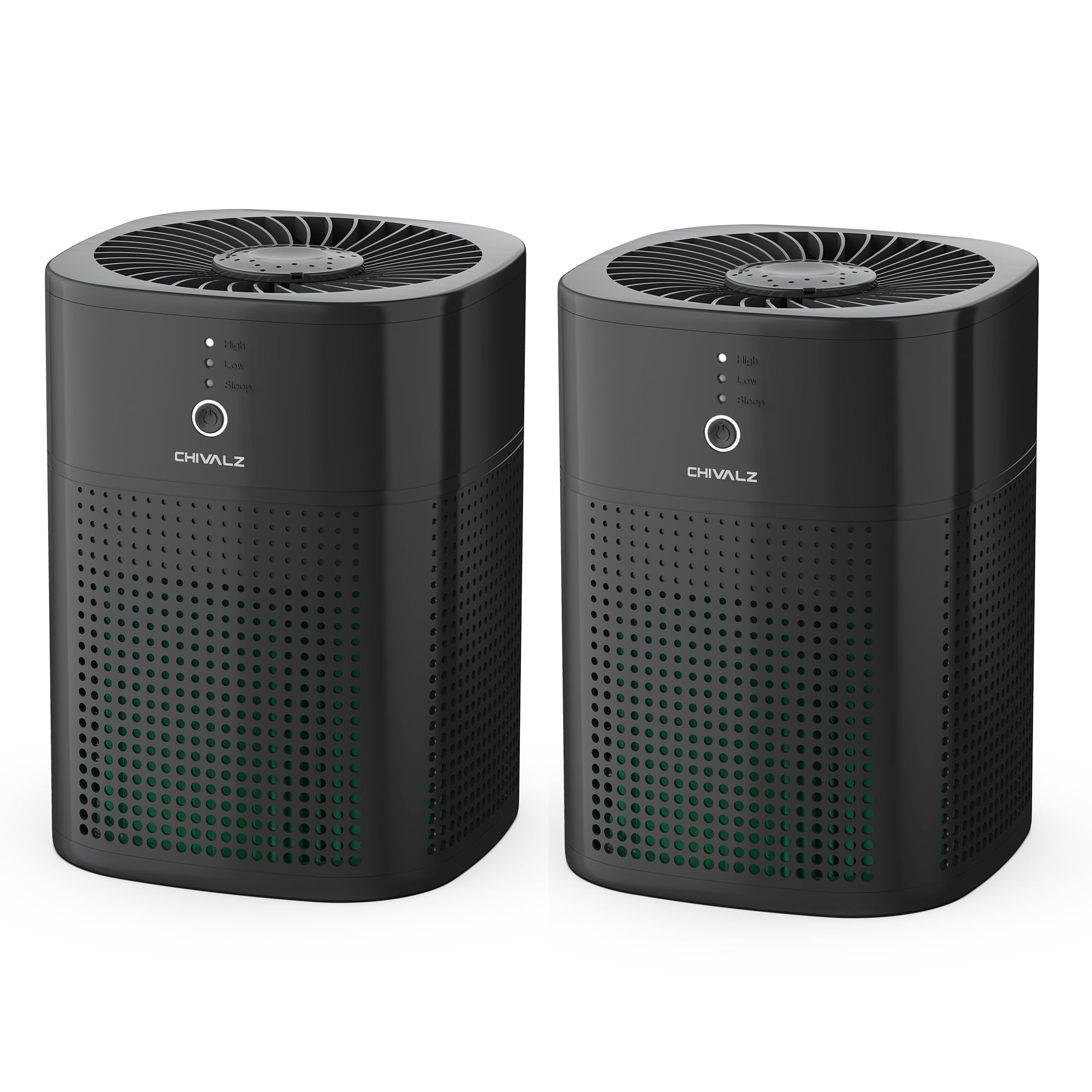 CHIVALZ Air Purifiers for Bedroom, 2 Pack Air Purifiers for Home ...