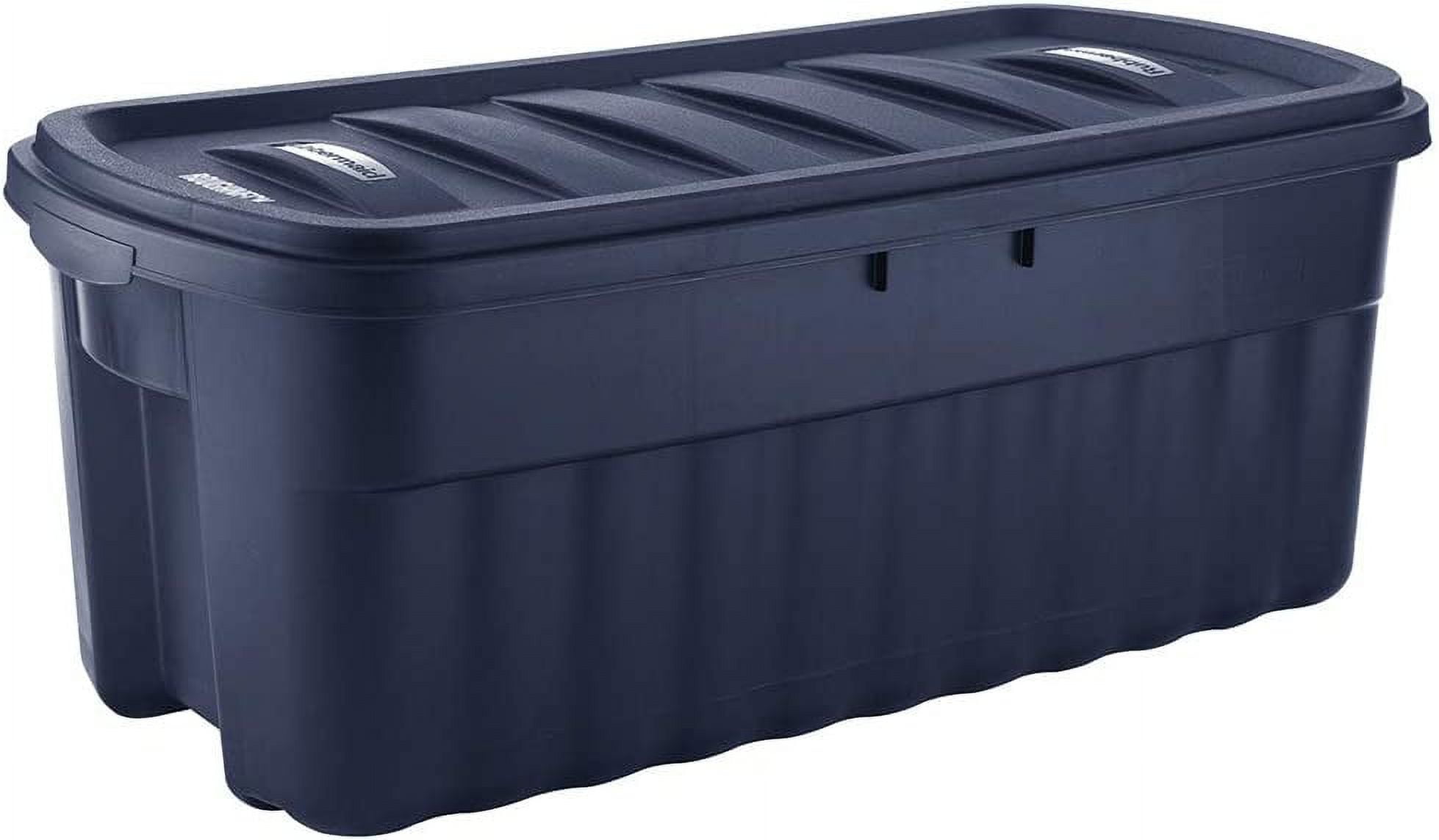 CHJZ 50 Gallon Roughneck️ Storage Tote Durable, Reusable, Plastic Storage Bin - Walmart.com