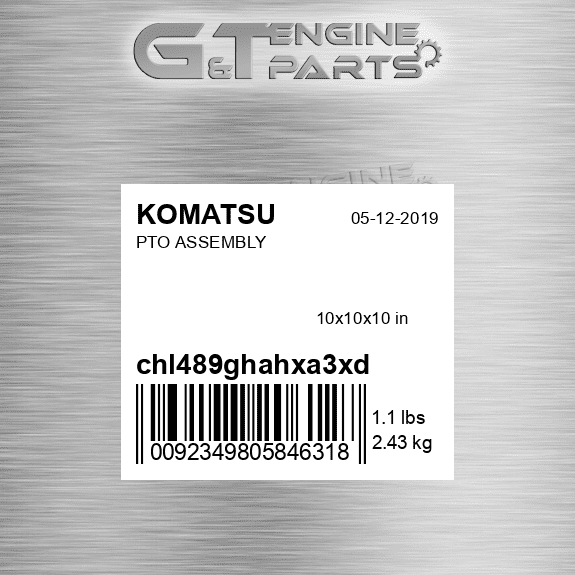CHL489GHAHXA3XD PTO ASSEMBLY fits KOMATSU (New OEM) - Walmart.com