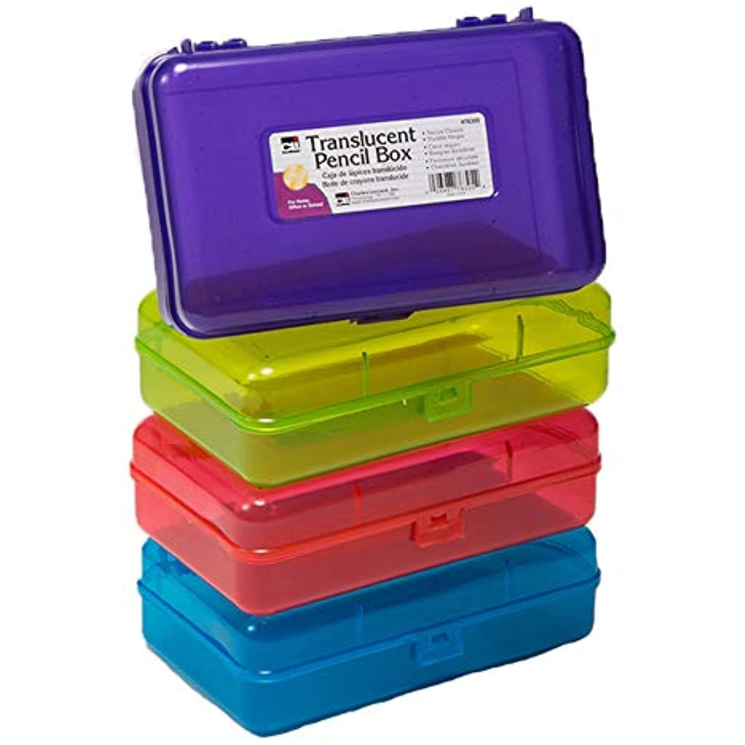 CHL76305 - Pencil Box - 2-1/2"H x 5-1/4"D x 8-1/4"W, Translucent ...