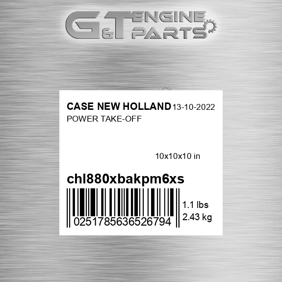 CHL880XBAKPM6XS POWER TAKE-OFF fits CASE NEW HOLLAND (New OEM) - Walmart.com