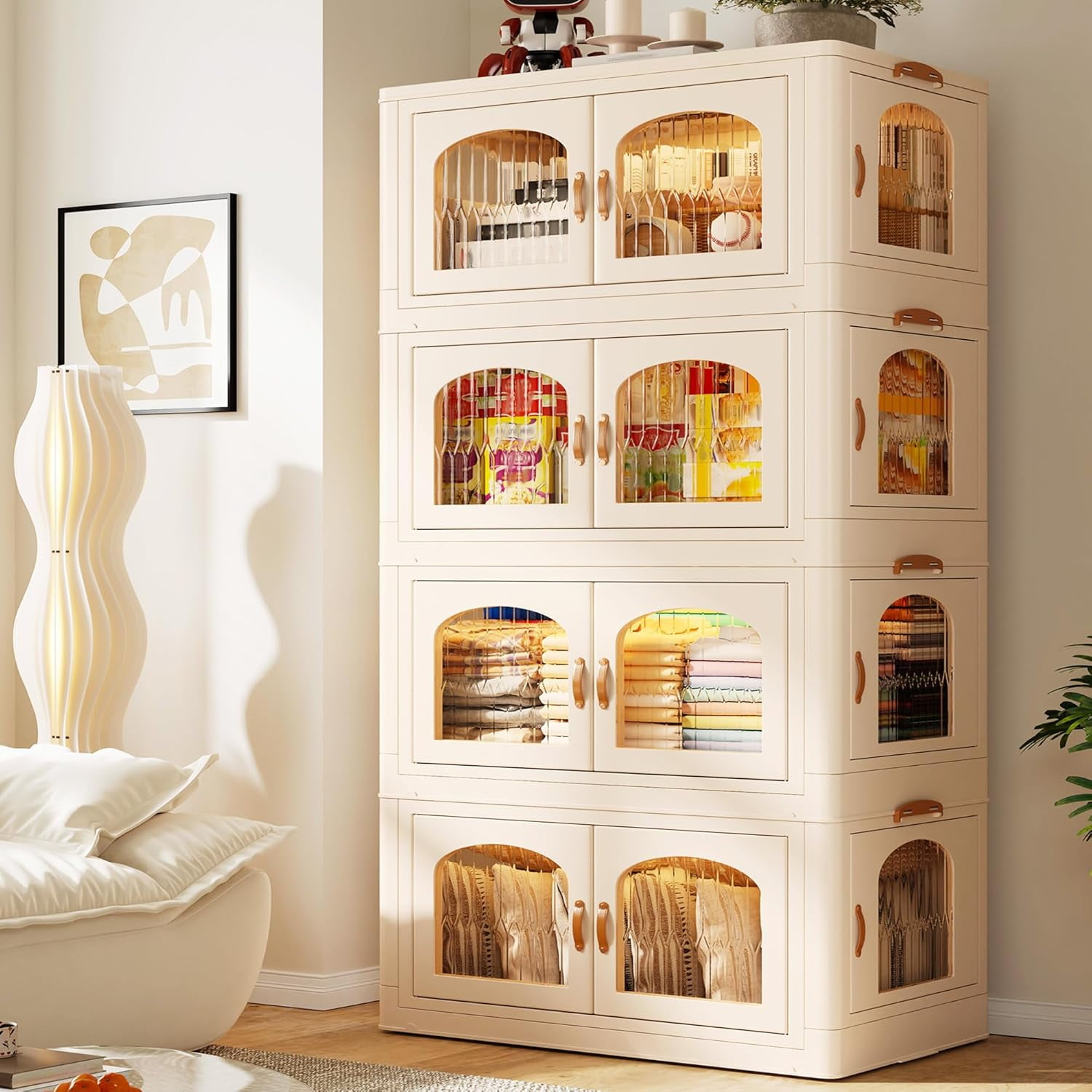 CHLET 100GAL Storage Bins with Lid Large Stackable Bins with Wheel and ...