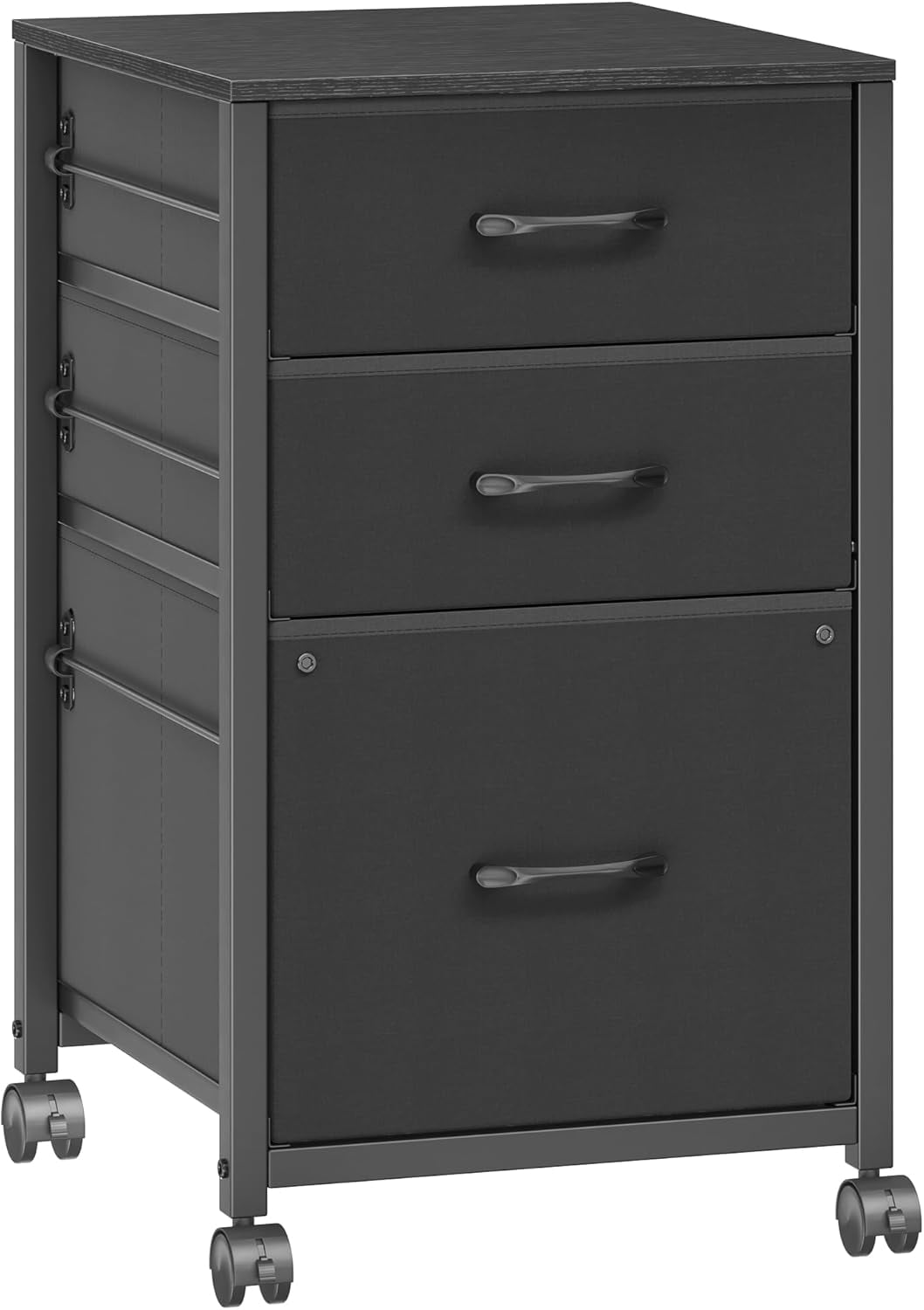 CHLET 3 Drawer File Cabinet Printer Stand Filing Cabinet Rolling File ...