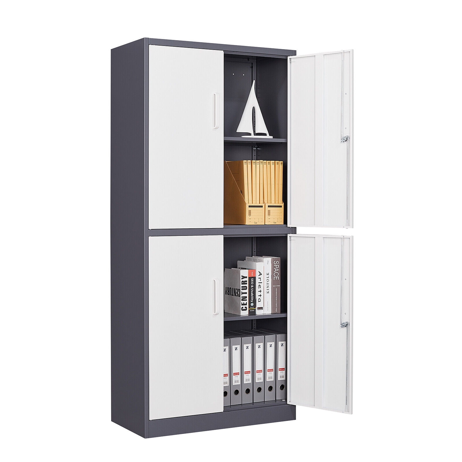 CHLET 71H Metal Storage Cabinet with Locking Doors File Cabinet for ...