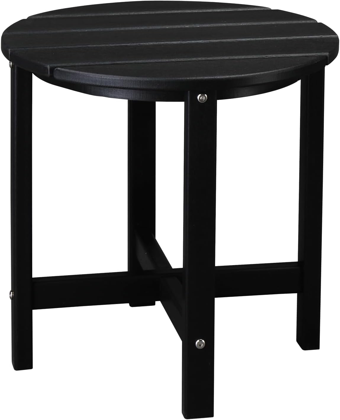 CHLET Beach Outdoor Side Table with 2 Layer Storage, Plastic Waterproof ...