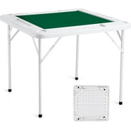 Bene Casa Foldable Domino Table with Built-In Drink Holders, 38” x 38 ...