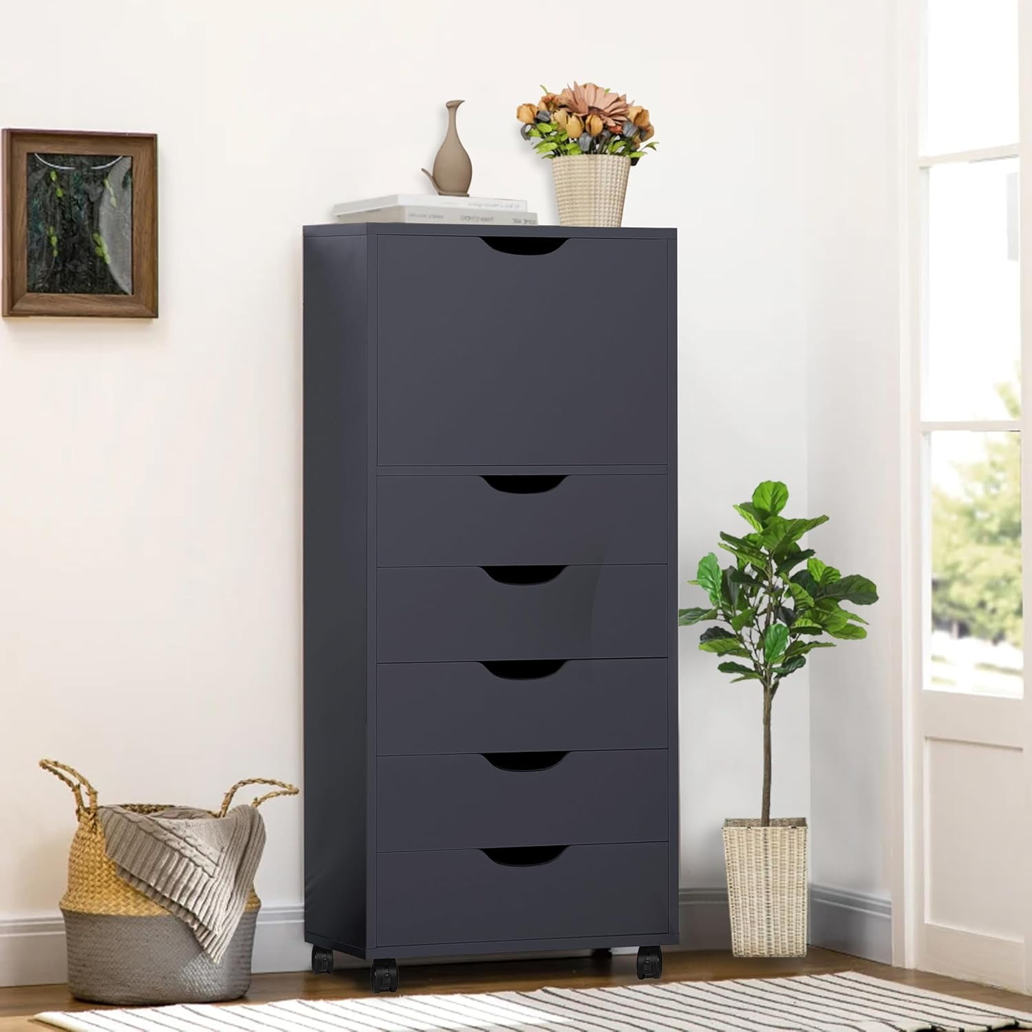 CHLET Makeup Cabinet Makeup Storage Cabinet Cosmetics Organizer Drawers ...