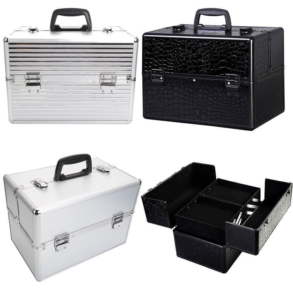 CHLET Makeup Train Case Makeup Case Large Cosmetic Box Organizer Travel ...