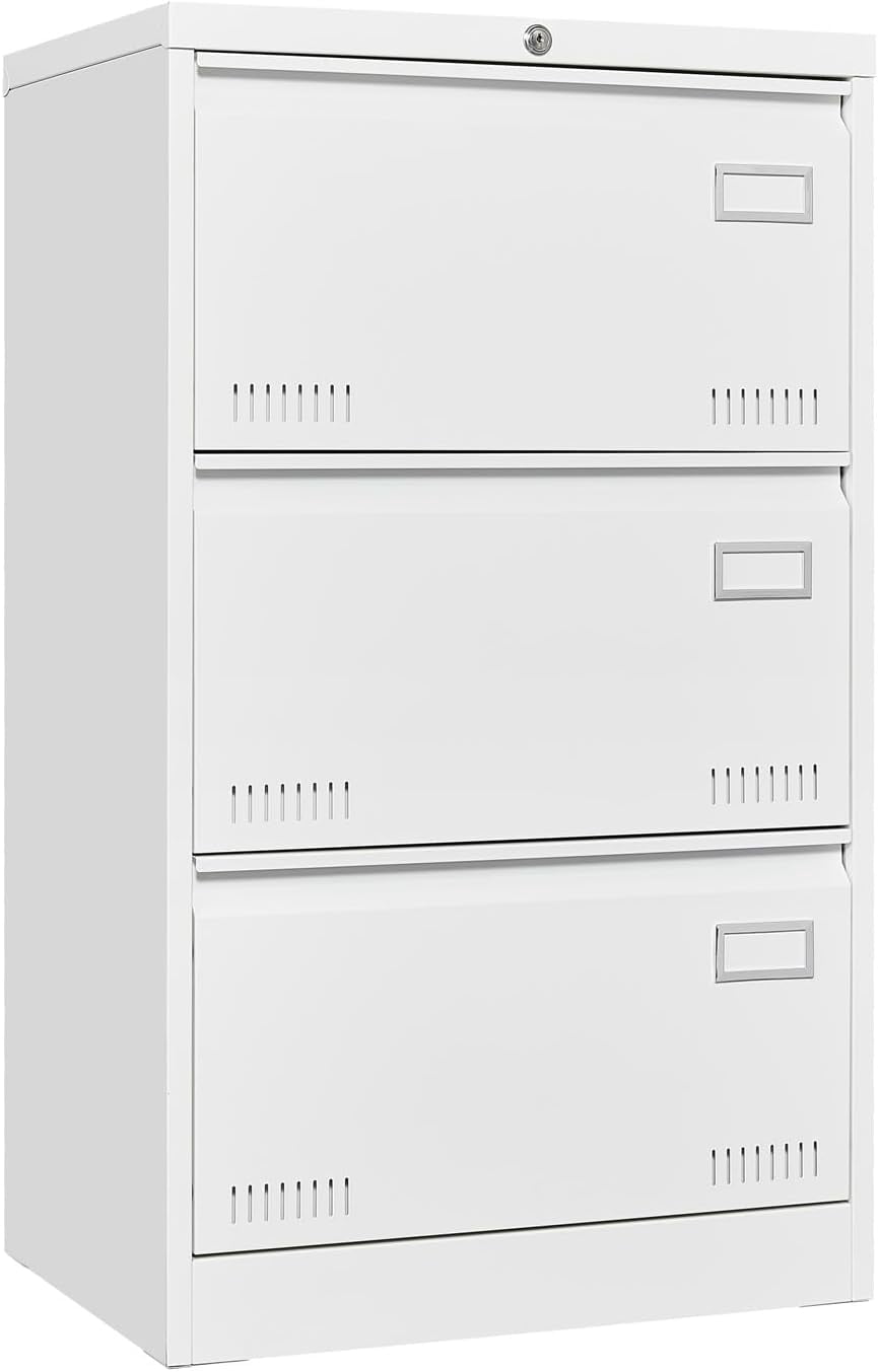 CHLET Metal Lateral File Cabinet with Lock, 4-Drawer Office Vertical ...