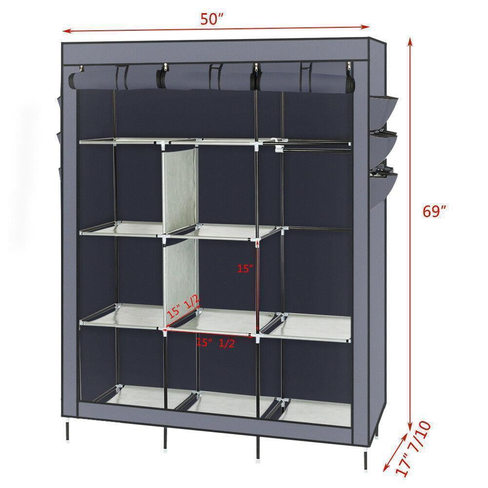 CHLET Non-Woven Fabric Wardrobe, Portable Closet, Wardrobe Storage ...