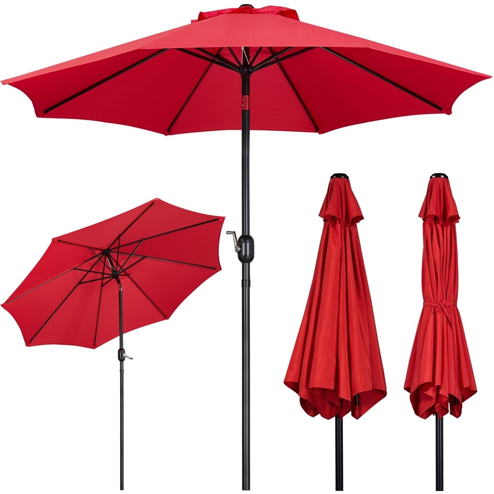 CHLET Patio Umbrella Outdoor Umbrella Patio Yard Market Table Sun Shade ...