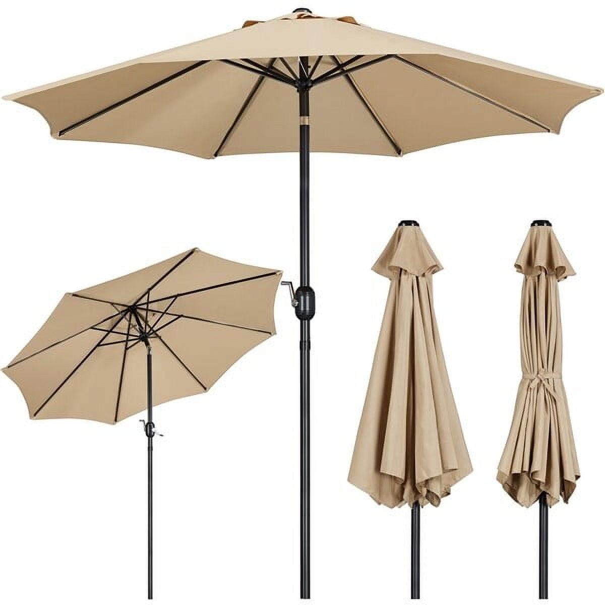 CHLET Patio Umbrella Outdoor Umbrella Patio Yard Market Table Sun Shade ...