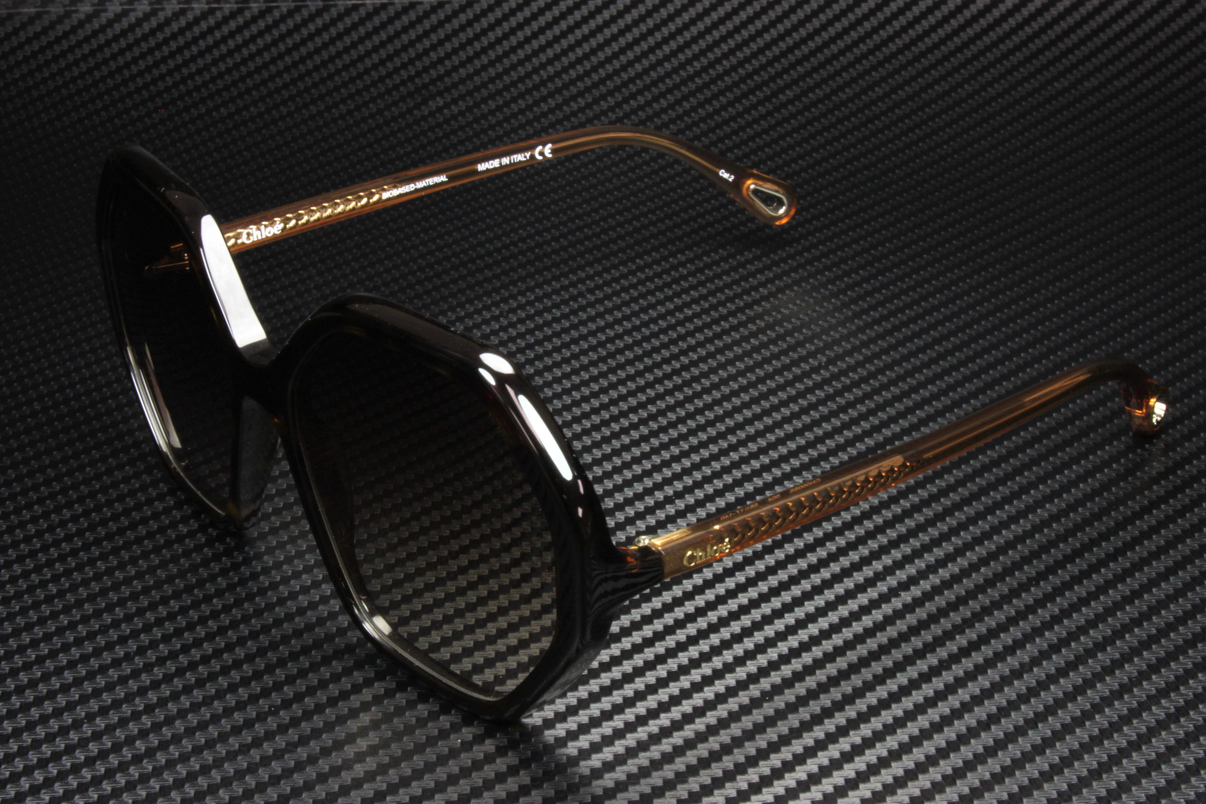 CHLOE CH0008S 004 Round Oval Panthos Havana Trans Brown 52 mm Women's ...