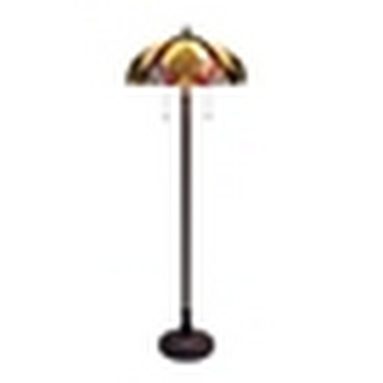 CHLOE Lighting ADIA Tiffany-Style Dark Bronze 2-Light Victorian Floor ...