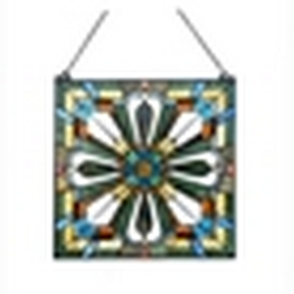 CHLOE Lighting ARCHIE Mission-Style Tiffany Art Stained Glass Window ...