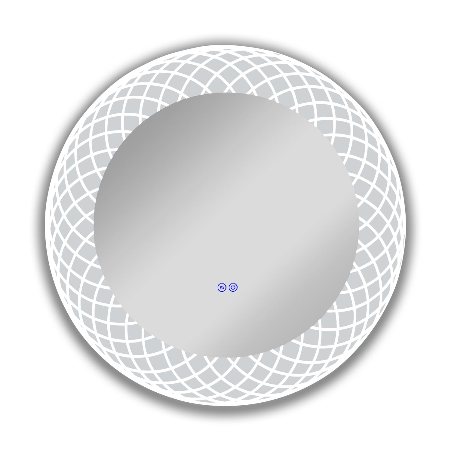 CHLOE Lighting LUMINOSITY Back Lit Round TouchScreen LED Mirror 3 Color ...