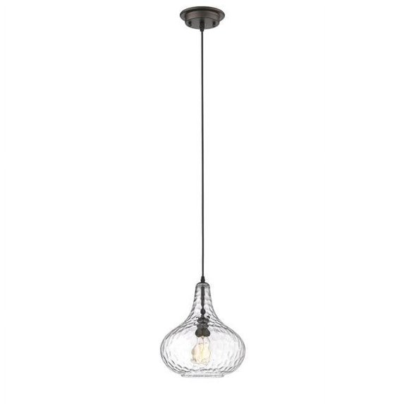 CHLOE Lighting HAILEY Transitional 1 Light Rubbed Bronze Ceiling Mini ...