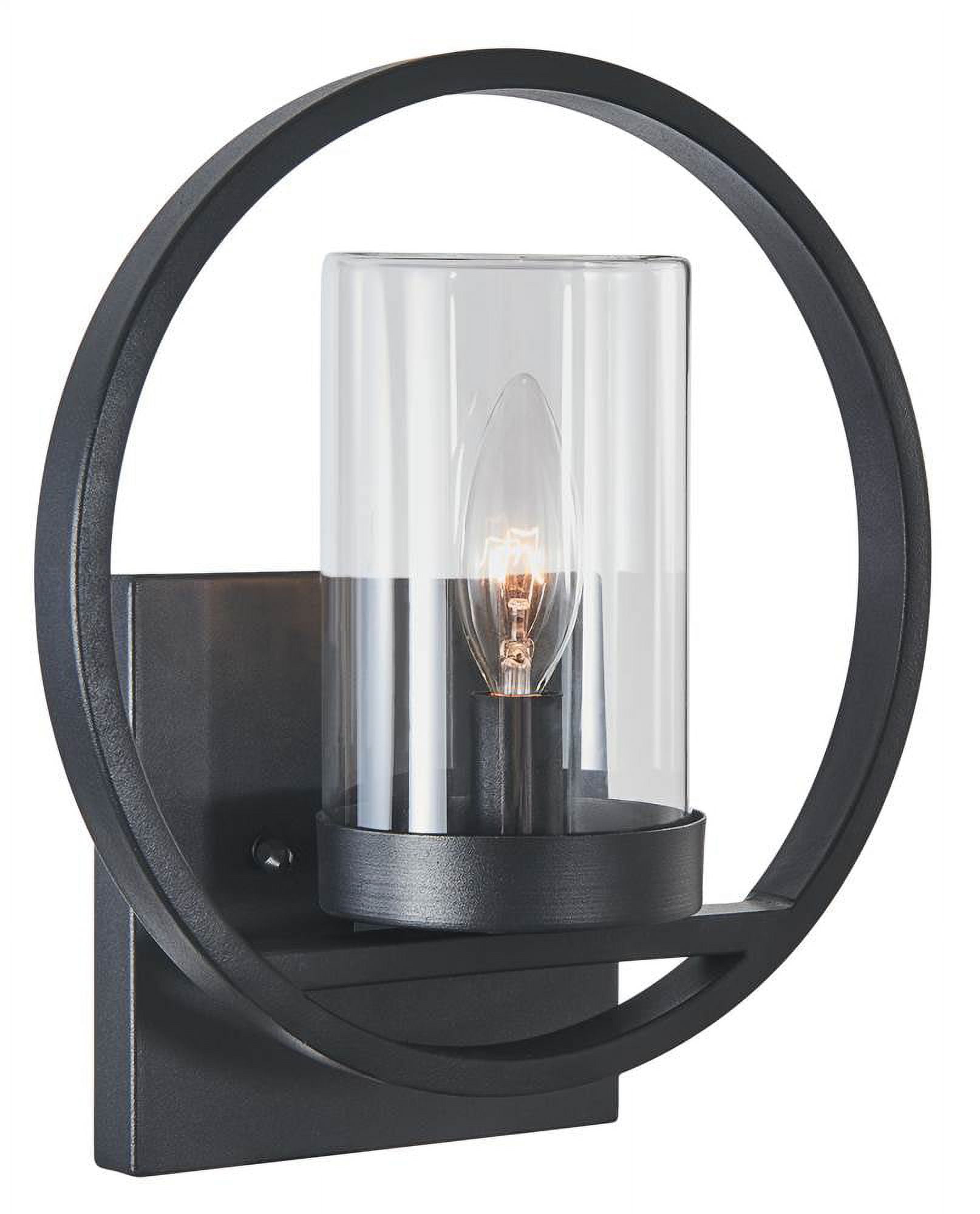 CHLOE Lighting JOSEPH Transitional 1 Light Textured Black Outdoor ...
