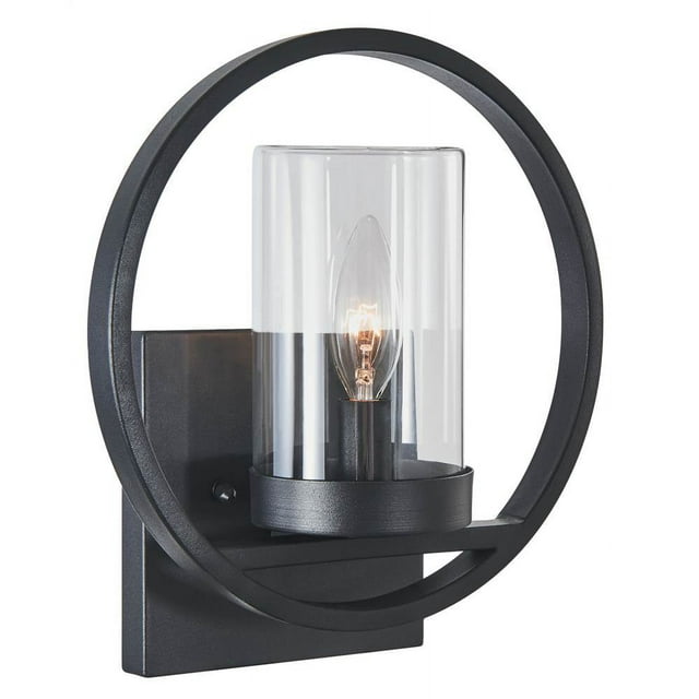 CHLOE Lighting JOSEPH Transitional 1 Light Textured Black Outdoor ...
