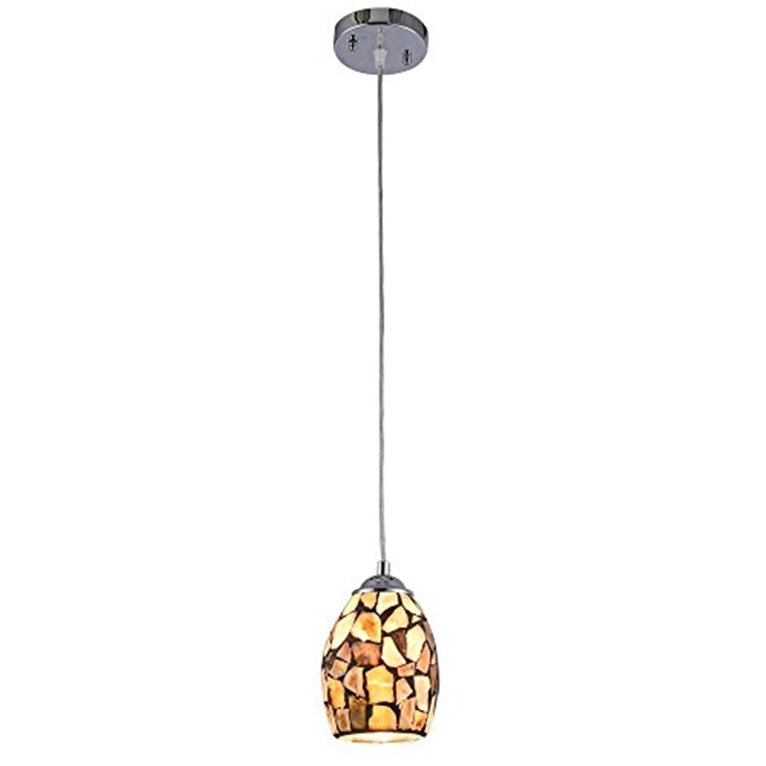 CHLOE Lighting SANDY Mosaic 1 Light Ceiling Mini Pendant 5" Shade ...